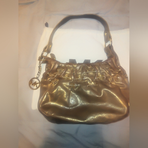 Michael Kors | Bags | Michael Kors Gold Metallic Hobo Bag | Poshmark